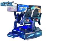 China Three Axis Three Screen 9D VR Simulator VR Racing Car Double Seats Arcade Games for sale