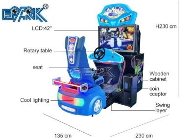 Cina Secondo gioco dinamico spaccato della vettura da corsa del centro di Arcade Racing Car Indoor Game in vendita