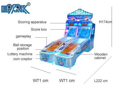 Cina Macchina lanciante felice di lotteria di 2 dei giocatori di divertimento macchine del gioco in vendita