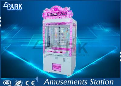 China Indoor Toy Crane Machine GSM Module LCD Screen Transparent Tempered Glass for sale
