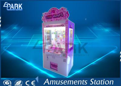 China Indoor Toy Crane Machine GSM Module LCD Screen Transparent Tempered Glass for sale