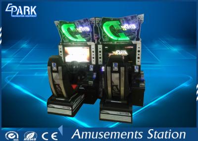 China 3D LCD Screen Racing Game Machine Coin Operated Dynamic Steering Wheel for sale