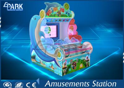 China Kids Coin Pusher Redemption Game Machine Dolphin Shooting Ball Game Machine for sale