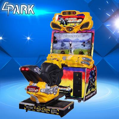 China Amusement Park Center Car Racing Machine / FF Motorbike Arcade game Machine for sale