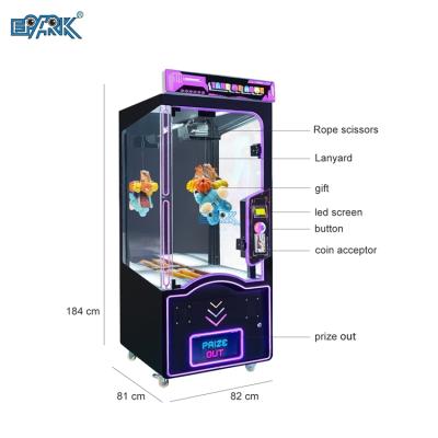 China EPARK LED Scissor Gift Machine with Transparent Cabinet and Coin System for sale