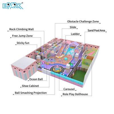 China Custom Indoor Commercial Soft Play Equipment Kindergarten Play Center  Soft Playground Park for sale