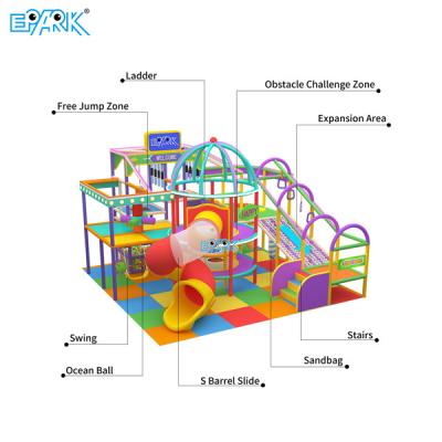 China Toddler Plastic Jungle   Playground for Kids Commercial Playground Equipment Indoor Soft Playground Park for sale