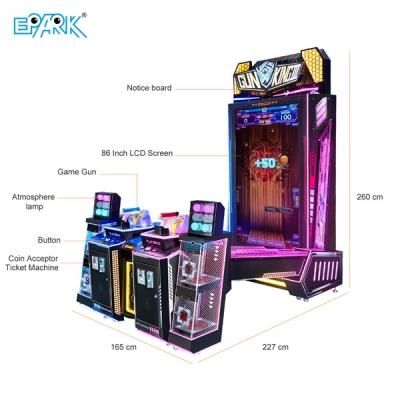 Cina 55" macchine LCD della galleria della fucilazione RAMBO2 per i bambini/luce spara il Governo della galleria in vendita