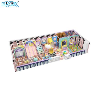China Soft Playground Park (100㎡) – Customizable Pink Indoor Playland for Kids for sale
