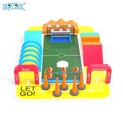 China Commercial Soccer Obstacle Course Soft Play Indoor Playground for sale