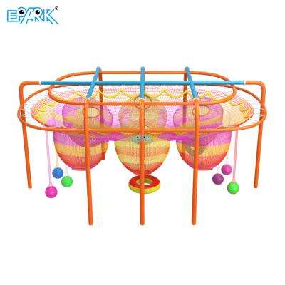 China Commercial Soft Play Rainbow Climbing Net Indoor Playground for sale