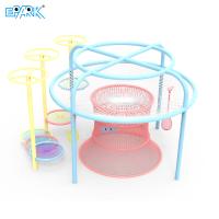 China Commercial Rotating Net Tower Soft Play Playground Solution for sale