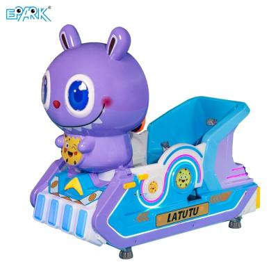 China Cartoon Mini Coin Operated Toy Rides / Train Swing Car Game Machine 45kg for sale
