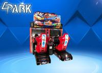 China Double Players Coin Push Racing Game Machine / Arcade Driving Simulator for sale