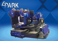 China Sheet Metal Racing 9D VR Simulator  ,  Three Player Standing 9D Virtual Reality Motion Game Machine for sale