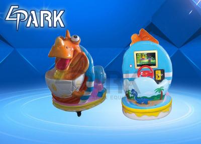 Cina Macchina del gioco dell'oscillazione dei bambini del dinosauro della vetroresina con 11" tirata della moneta dell'affissione a cristalli liquidi Ii in vendita