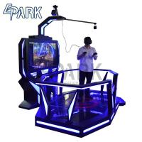 China 9D virtual reality VR space walking platform EPARK Interactive  gun dancing game machine for sale