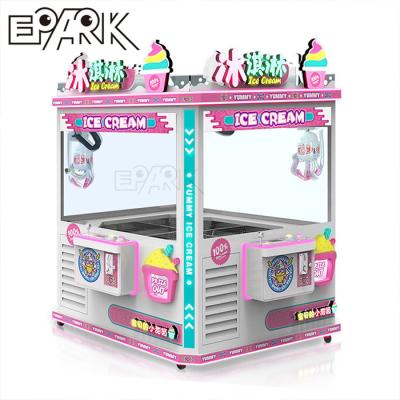 China 4 Players Crane Game Machine Ice Cream Vending Gift Claw Machine for sale