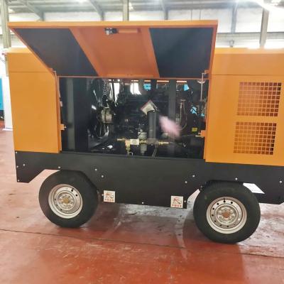 中国 580CFM 17棒採鉱産業のためのディーゼル携帯用ねじ空気圧縮機 販売のため