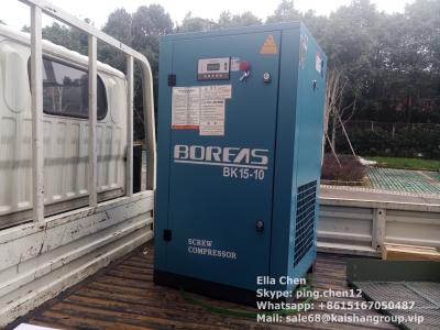 Китай компрессор воздуха винта 2.2m3 1.0Mpa управляемый поясом для промышленного голубого цвета 15kw продается