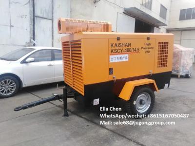 Cina Cummins Motore Diesel Due Ruote Compressore d'aria KSCY-400/14.5 400CFM 14.5bar in vendita