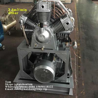China Compressor de ar de alta pressão estável do pistão do desempenho 40bar 85cfm para a máquina de molde na venda à venda