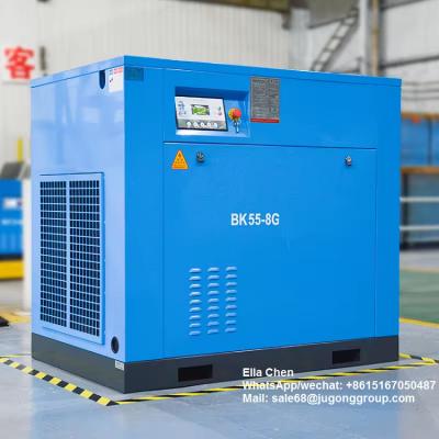 Cina Compressore d'aria elettrico da 55 kW 100 CV 10m3/min 8 bar Compressore rotativo di gas BK55-8G in vendita