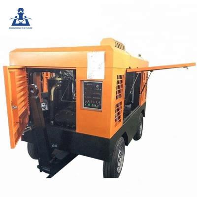 Cina Il compressore d'aria portatile della vite diesel di Antivari 550CFM del cellulare 14,5 in luoghi di perforazione svuota l'estrazione mineraria in vendita