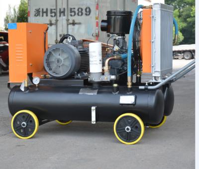 Cina compressore d'aria azionato a cinghia del carro armato del doppio di 159cfm 6bar per l'estrazione di pietra in vendita