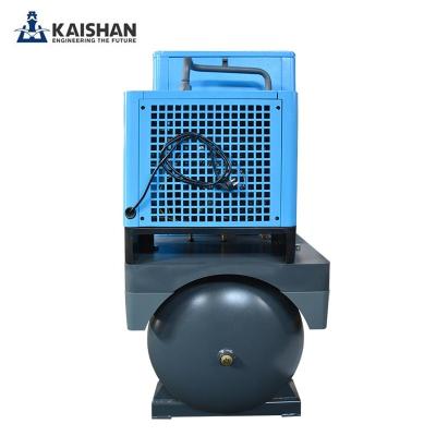 中国 7.5KW 1.0m3/Minは冷凍のドライヤーおよび空気貯蔵タンクBK7.5-10が付いている統合された産業ねじ空気圧縮機を修理した 販売のため