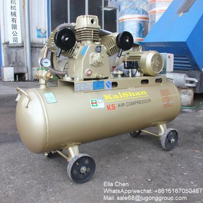 中国 Kaishan携帯用ピストン タイプ空気圧縮機2シリンダー7.5hp 8bar 販売のため