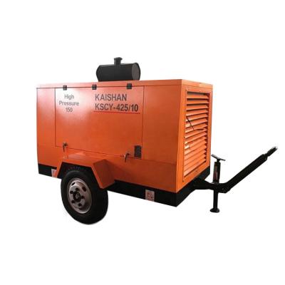 Китай Дизельные мобильные колеса 425CFM компрессора воздуха 2 винта 10 Адвокатур продается