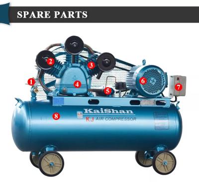 Cina compressore d'aria industriale del pistone da 8 barre 7.5HP mobile 5.5KW in vendita