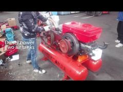 Haltbares portierbares Dieselluftkompressorhohes volumen des kolbens 22HP