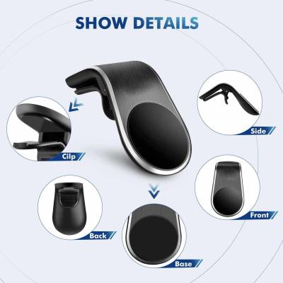中国 手の自由で頑丈な磁気電話台紙の普遍的なエア・ベントOEM ODM 販売のため