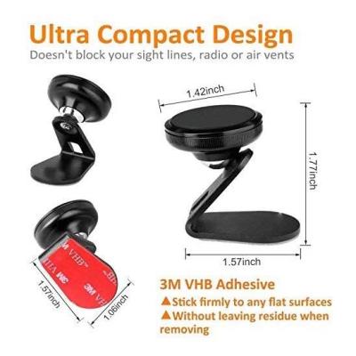 Cina ODM del NASTRO magnetico di 3M VHB del supporto del telefono cellulare del cruscotto della lega di alluminio in vendita