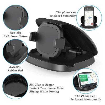 Cina Slittamento a 6,8 pollici dell'automobile del cruscotto del supporto basso magnetico del telefono anti 360 gradi girare in vendita