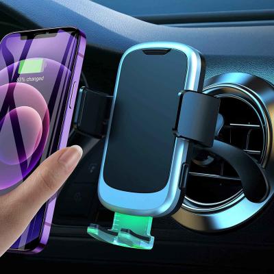 Cina Supporto verticale di pressione automatico del telefono dello sfiatatoio 5W dell'automobile dell'OEM del supporto senza fili del caricatore in vendita