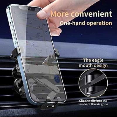 China ABS zet de Multifunctionele de Telefoonhouder van pvc de Schokbestendige Opening van de Autolucht 90mm breedte op Te koop
