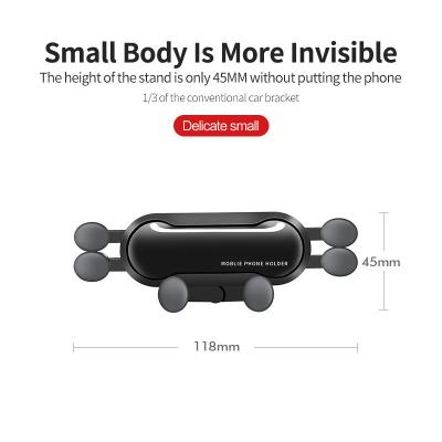 中国 自動ロックの重力車の電話ホールダーのABS 360度の回転 販売のため
