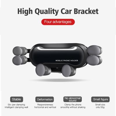 中国 自動ロックの重力車の電話ホールダーのABS 360度の回転 販売のため
