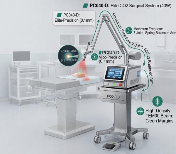 Quality 40W High-Power Sealed-off CO2 Laser Surgical System PC040-D for sale