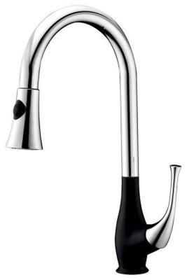 China gooseneck design brushed nickel kitchen faucet for sale