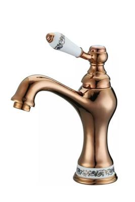 China Kettle design pattern brass bathroom faucets, supplier of bathroom vanity faucets for sale