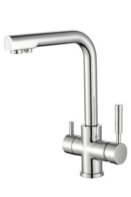 China Double handles bar sink faucet, single hole bar faucet for sale