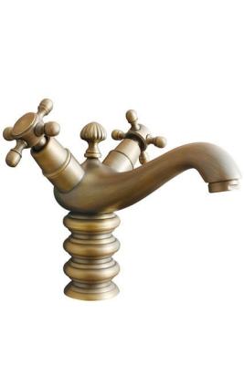 China Retro brass double handles home bar tap for sale