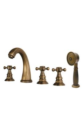 China Antique bathtub faucet with handheld shower, bathtubs faucets for bathroom accessories for sale