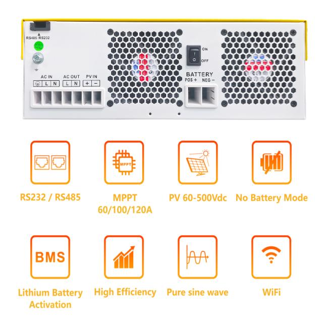 Single Phase Hybrid Inverter front view