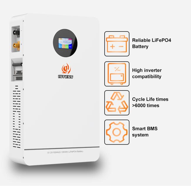 Side view of the energy storage system