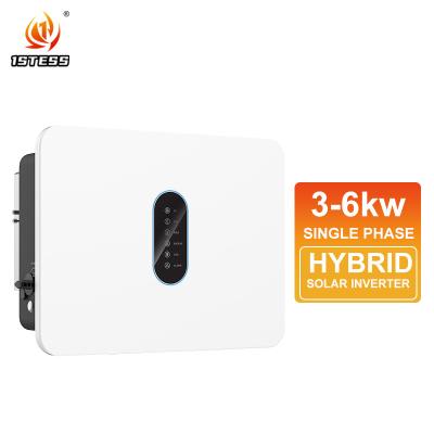 China Single Phase 360V 3kw 4.6kw 6kw Hybrid Inverter IP66 Pure Sine Wave Solar Inverter On/Off Grid 360V 5kw Solar Inverter with MPPT for sale